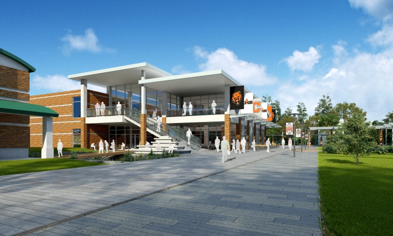 Catholic High School Student Commons - Tipton Associates