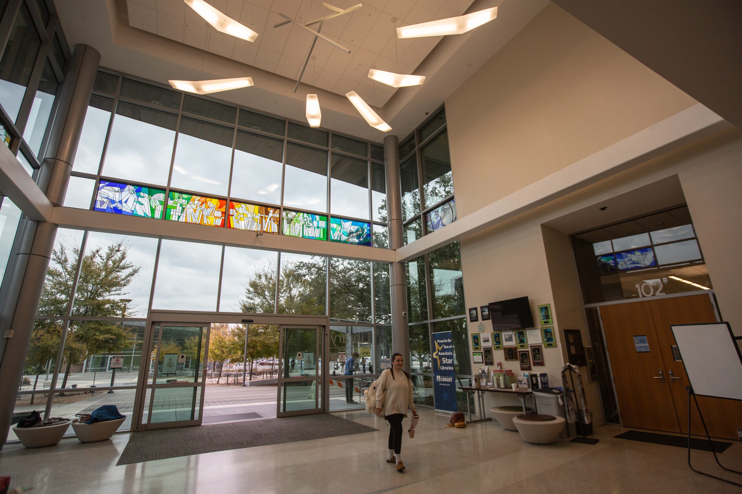 New stained glass installation by artist Stephen Wilson enhances the ...